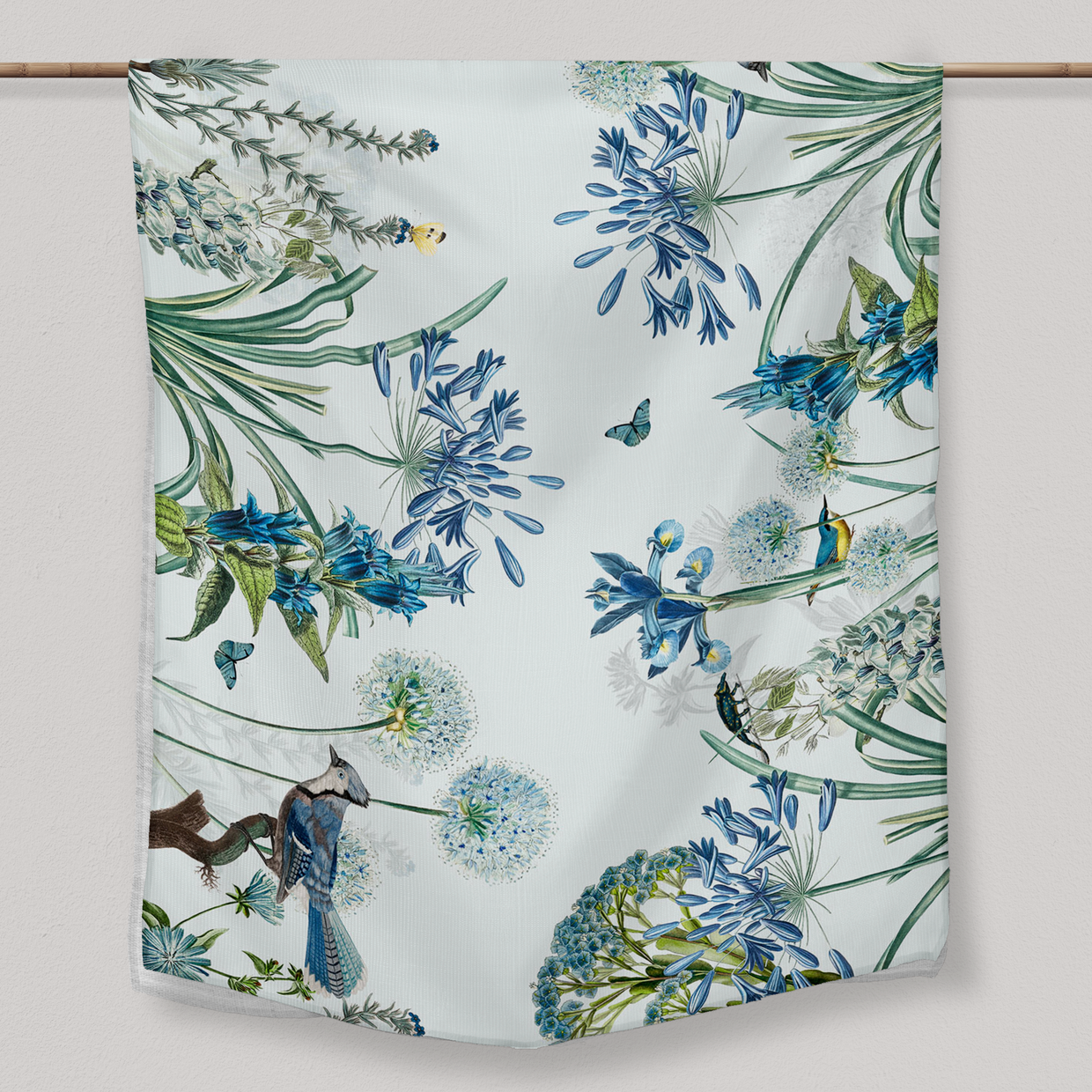 Blue Bird Says | Tablecloth – Cara Saven Decor